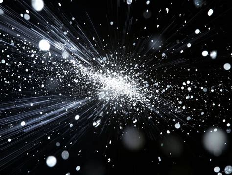 Sparkling Silver Dots And Luminous Particles Surge Outward From The Center Creating A