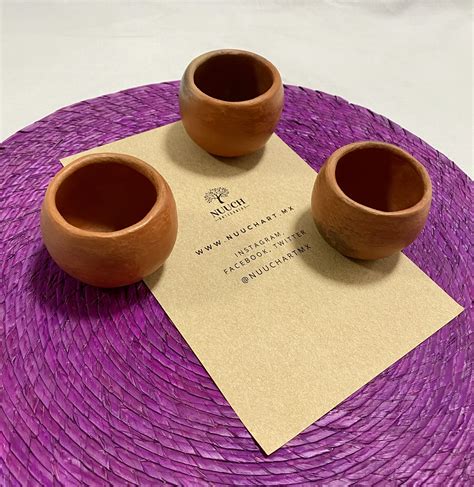 Juego De Mezcaleros En Barro Rojo Nuuch ArtesanÍas