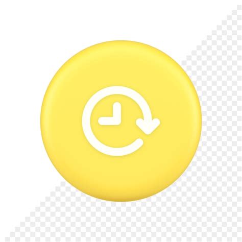 Premium Psd Clock In Circle Arrow Button Time Countdown Deadline Chronometer 3d Application Icon