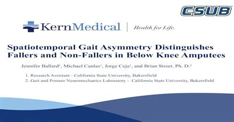 Pdf Spatiotemporal Gait Asymmetry Distinguishes Fallers And