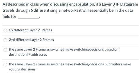 Solved In Principle An Ip Address Has A Network Part And A