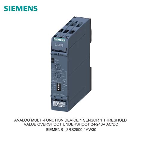 Analog Multi Function Device 1 Sensor 1 Threshold Value Overshoot Undershoot