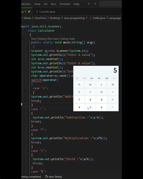 😱😱😱 how to make calculator for with java coding shorts viral shorts