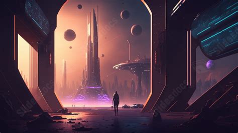 Alien Astronaut Sci Fi Powerpoint Background For Free Download Slidesdocs