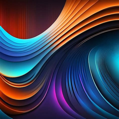 Premium Photo Abstract Colorful Background With Smooth Lines