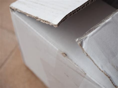 Premium Photo White Cardboad Box