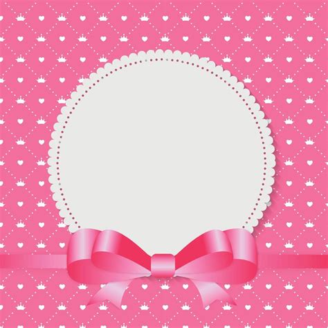 Vintage Frame With Bow Background Vector Illustration 8113882 Vector