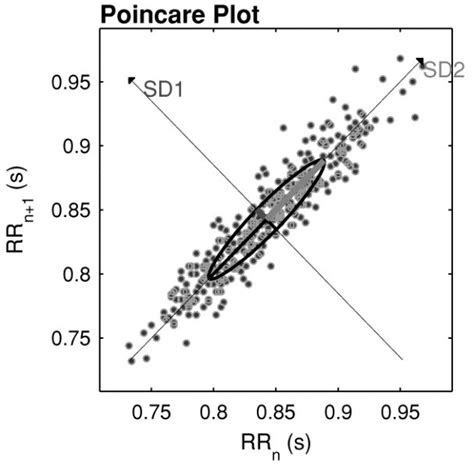 Example Of Pointcarè Plot Of Rr Time Series Download Scientific Diagram