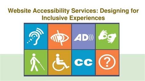 Ppt Website Accessibility Services Designing For Inclusive Experiences Powerpoint