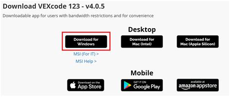 Instalación De Vexcode 123 En Windows Biblioteca Vex