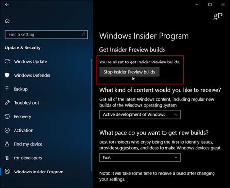 How To Defer Or Skip A Windows Insider Preview Build