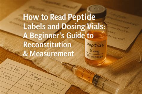 How To Read Peptide Labels And Dosing Vials A Beginners Guide To