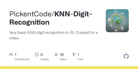 Github Pickentcodeknn Digit Recognition Very Basic Knn Digit Recognition In Js Created For