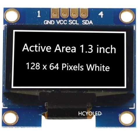 high quality 1 3 inch 128x64 pixel white micro oled panel oled display i2c interface oled