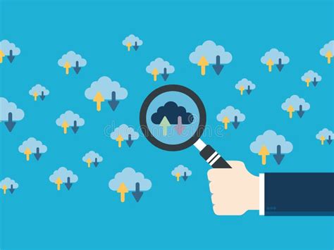 Cloud Computing Concept Database Connection Stock Vector Illustration Of File Design 259058147