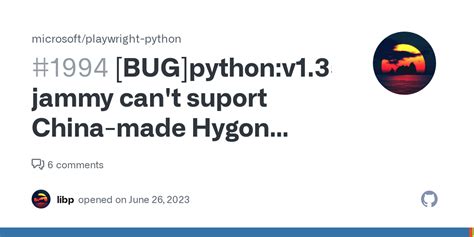 Bug Pythonv1350 Jammy Cant Suport China Made Hygon Chip · Issue