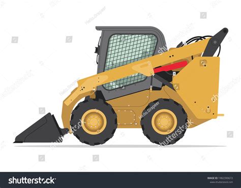 Compact Track Loader Side View Heavy Stock Vector Royalty Free Shutterstock