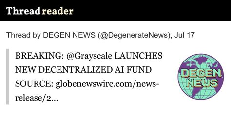 Thread By DegenerateNews On Thread Reader App Thread Reader App