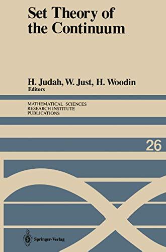 set theory of the continuum mathematical sciences research institute