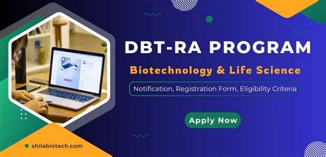 DBT RA Program In Biotechnology And Life Science 2024 25 Eligibility Age Limit Apply Now