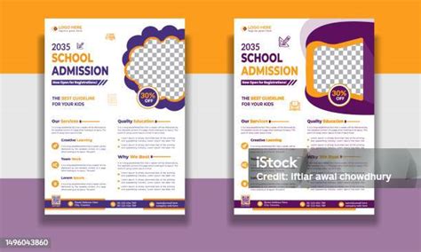 기업 클린 크리에이티브 학교 전단지 템플릿 전단지 디자인 또는 전단지 프리젠테이션 세트 교육 및 학교 관련 디자인 브로셔용 현대 벡터 템플릿 전단지 A4 용지에 대한 스톡