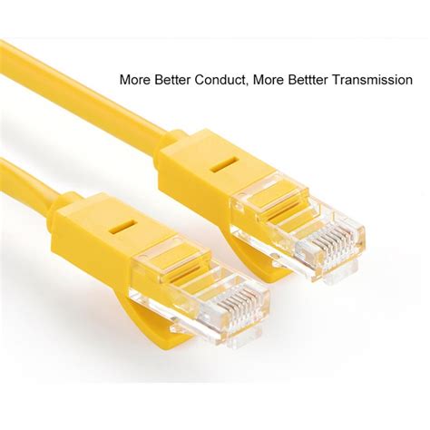 UGREEN CAT5e UTP LAN Ethernet Yellow Cable 1000Mbps Gigabit RJ45 Patch JG Superstore