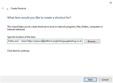 Setting Up A Firefox Desktop Shortcut Password English Language Testing Ltd