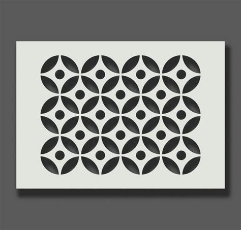 Circle Pattern Stencil Reusable Stencils For Wall Art Home Etsy