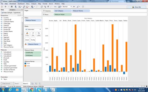 Clustered Bar Chart In Tableau