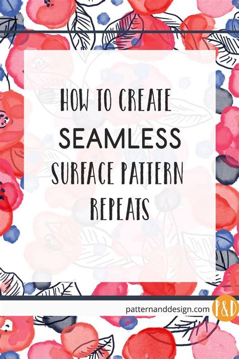 how to create seamless surface pattern repeats