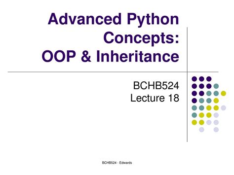 Advanced Python Concepts Oop And Inheritance Ppt Download