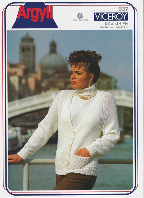 Original Vintage Argyll Knitting Pattern 937 Womans Etsy