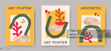 기하학적 균형 모양 돌 식물 산호가 있는 추상적인 현대 미적 포스터의 벡터 현대 세트 트렌디한 미드 센추리 현대 미술 삽화 지문 보헤미안 미니멀리즘 벽 장식 벡터에 대한