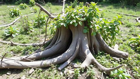 A Tree Stump With Plant Growing Out Of It Backgrounds Free Download Pikbest