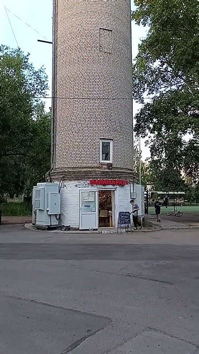 водонапорная башня Санкт Петербург типичный Питер лето Пушкинский район СПб Славянка