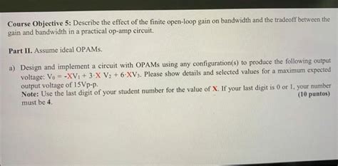 Solved Course Objective 5 Describe The Effect Of The Finite