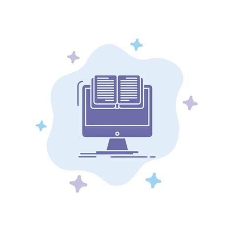 Document File Computer Cv Book Blue Icon On Abstract Cloud Background