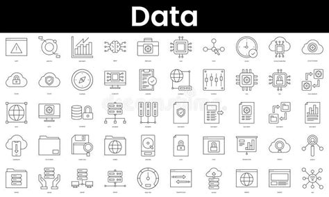 Set Of Outline Mobile Homes Icons Minimalist Thin Linear Web Icon Set Stock Vector