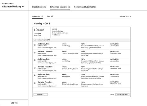 Library Instruction Class Scheduler Design — Portfolio — Ben Crowder