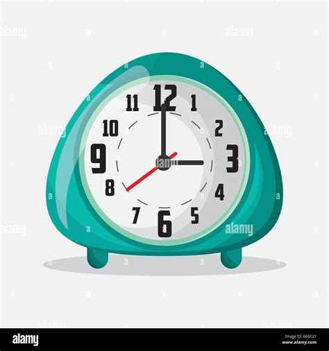 Clock Design White Background Time Concept Vector Illustration Stock Vector Image And Art Alamy