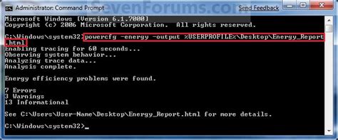 Power Efficiency Diagnostics Report Tutorials