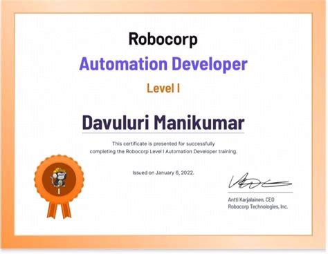 Davuluri Mani Kumar On Linkedin Robocorp