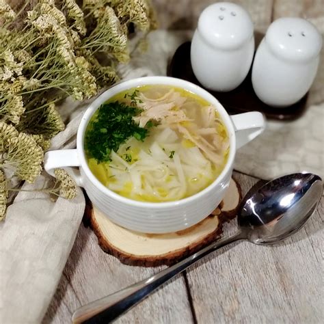 Суп лапша домашняя на курином бульоне рецепт автора Марина Инабекова