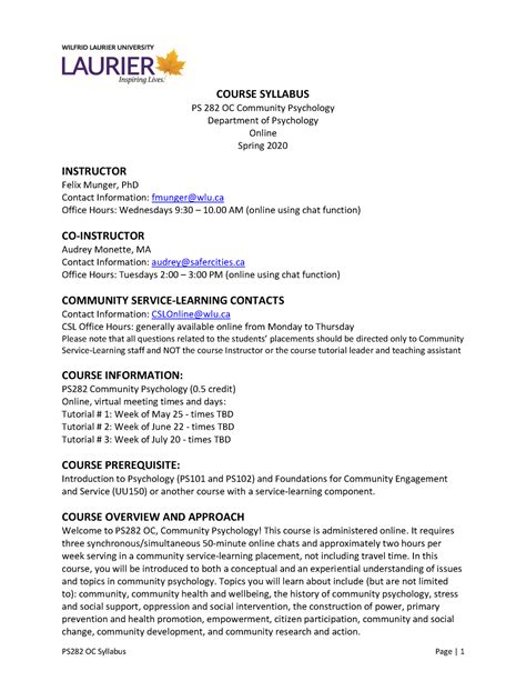 Ps 282 Syllabus 2020 Finalv 3 Warning Tt Undefined Function 32 Warning Tt Undefined