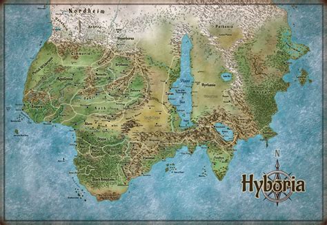 Hyborian Age Map Seen At R Dndmaps R Cimmeria