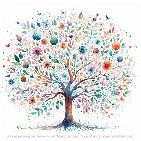 Stunning Tree Of Life Clip Art Digital Art Download Etsy