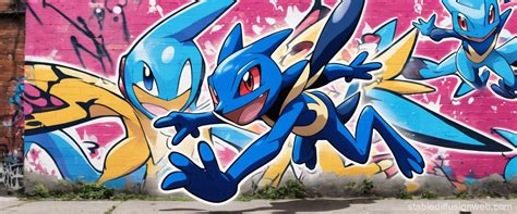 Greninja Pokemon Animation Sheet Stable Diffusion Online