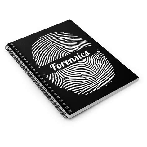 Forensic Science Journal Forensics Spiral Notebook Crime Etsy