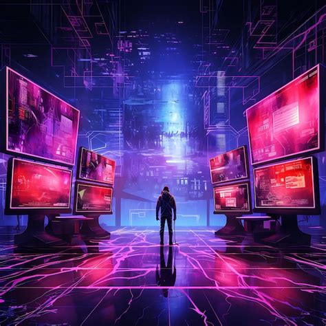 Premium Photo Cyber Pop Up Ui Hacking Themed Game Console Stealth Decorate Design Art Graphic