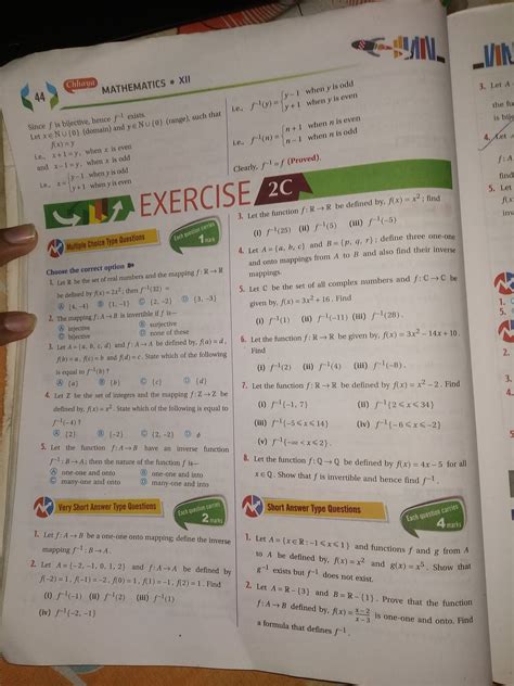 Class 12 Sn Dey Maths Book Free Pdf Download Of Excercise Of Relations Mapping Or Functions
